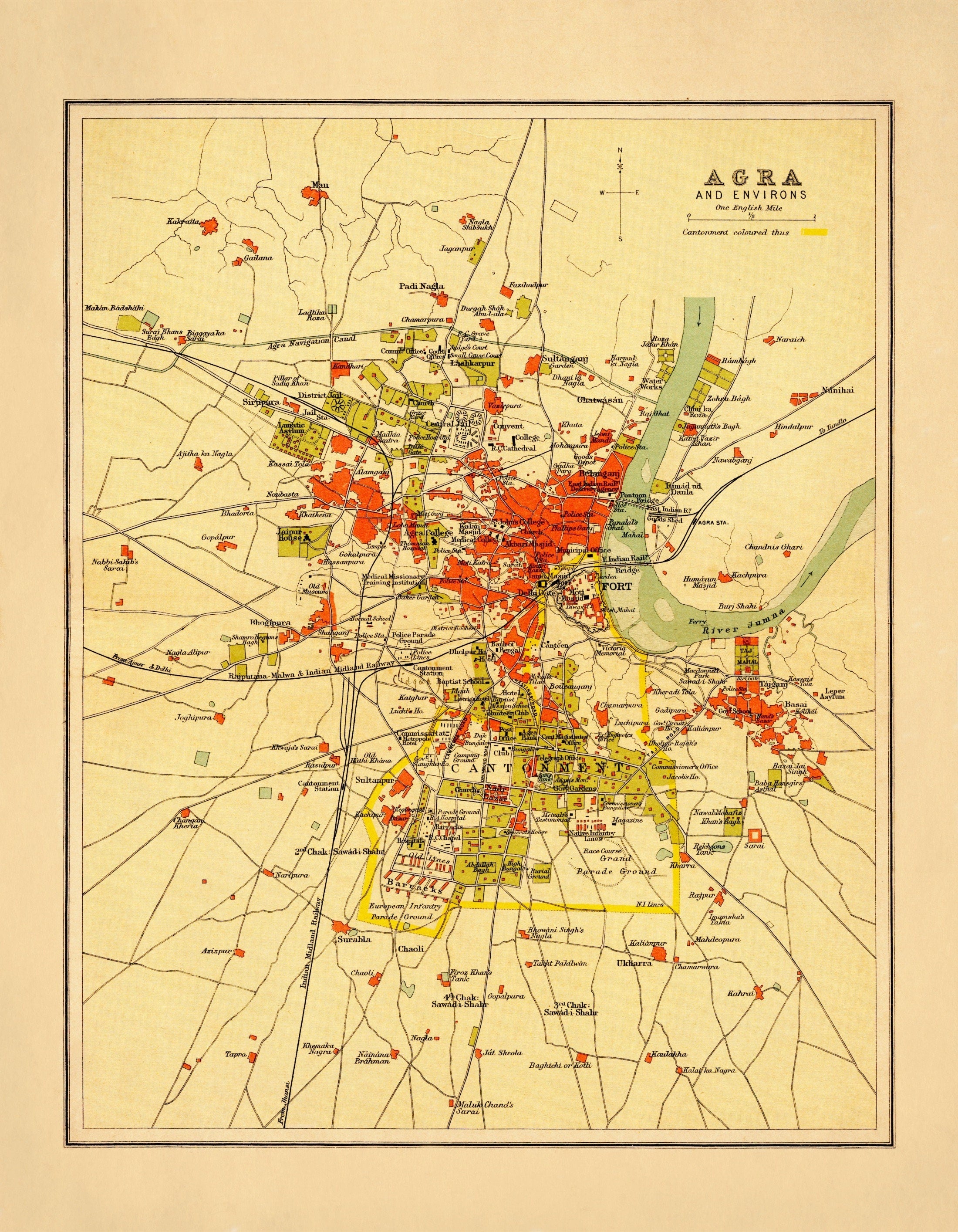 Agra Map – Ninska Designs